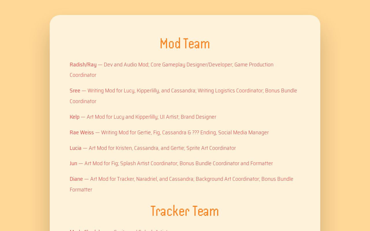 Hey, Girlie! Credits